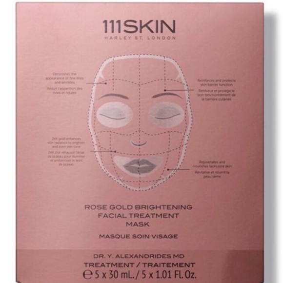 111SKIN | Makeup | 11skin Rose Gold Brightening Face Mask Set Of 5 ...